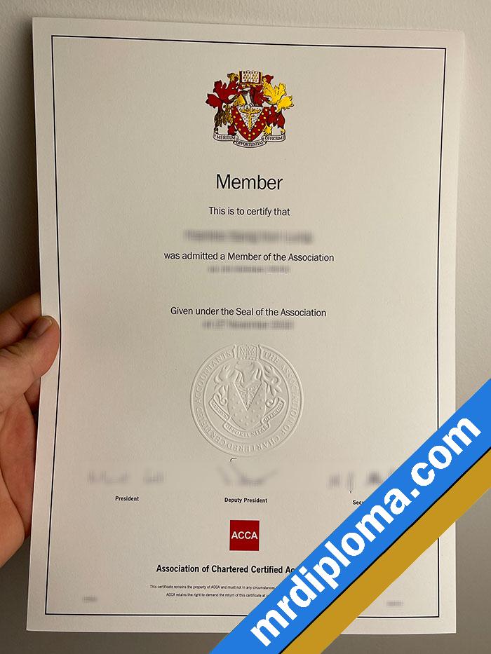 ACCA Custom Printable Certificate Diploma | Printable Diploma