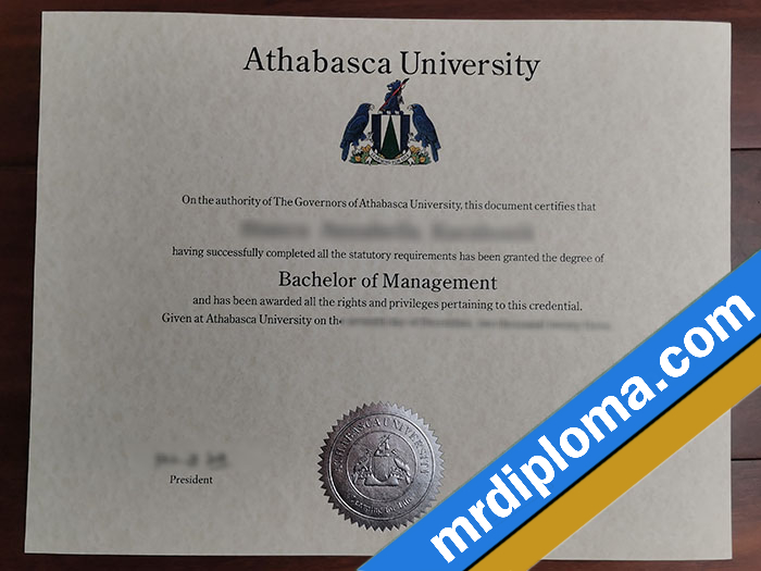 Athabasca University Custom Printable Diploma Transcript | Printable Diploma