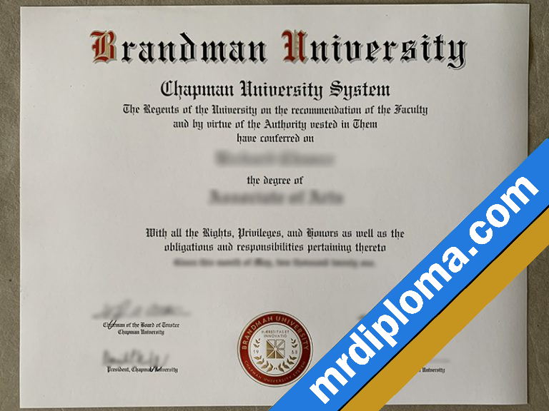 Brandman University Custom Printable Diploma | Printable Diploma
