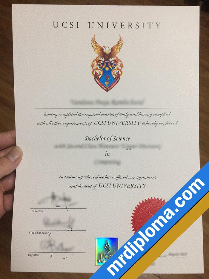 UCSI University Custom Printable Diploma | Printable Diploma