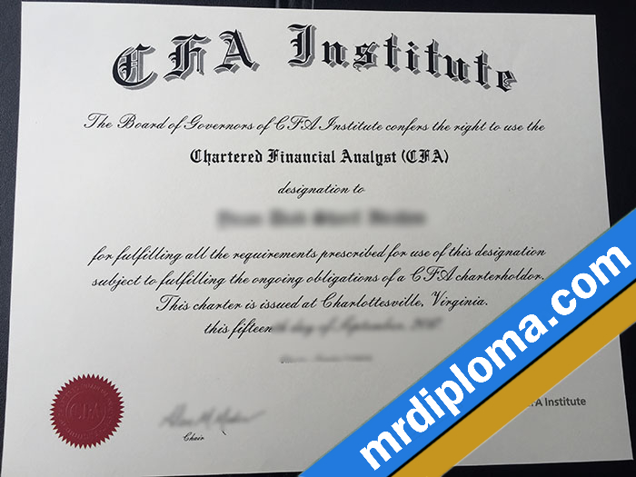 CFA Institute Custom Printable Diploma Certificate | Printable Diploma