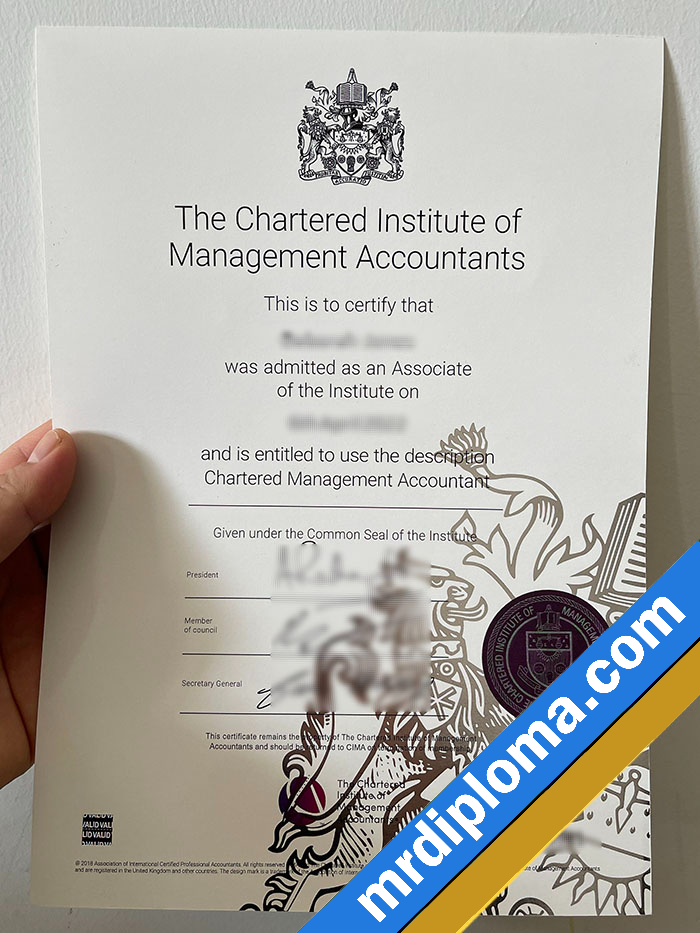 CIMA Custom Printable Certificate Diploma | Printable Diploma