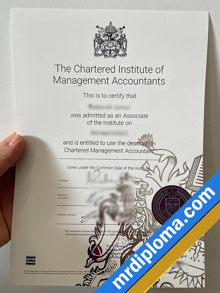 CIMA Custom Printable Certificate Diploma | Printable Diploma