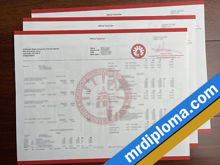 CSU Channel Islands Custom Printable Transcript Diploma | Printable Diploma