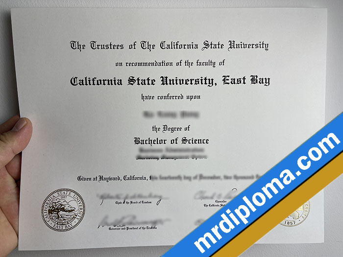California State University East Bay Custom Printable Diploma | Printable Diploma