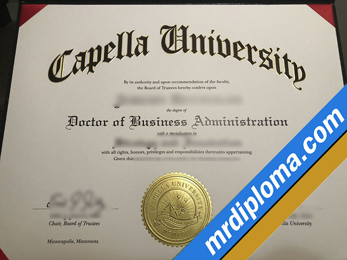 Capella University Custom Printable Degree Certificate | Printable Diploma