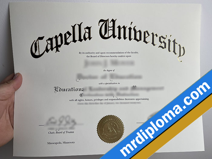 Capella University Custom Printable Diploma | Printable Diploma