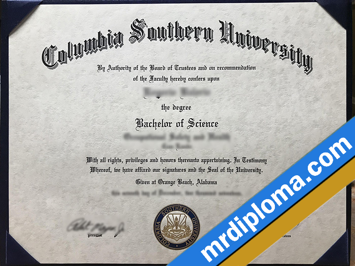 Columbia Southern University Custom Printable Degree | Printable Diploma