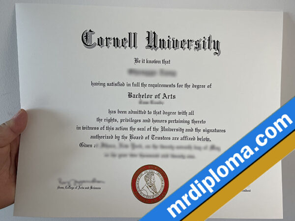 Cornell University Custom Printable Degree Certificate | Printable Diploma