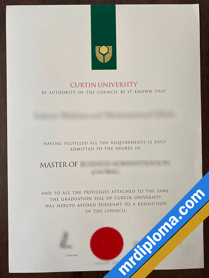 Curtin University Custom Printable Diploma | Printable Diploma