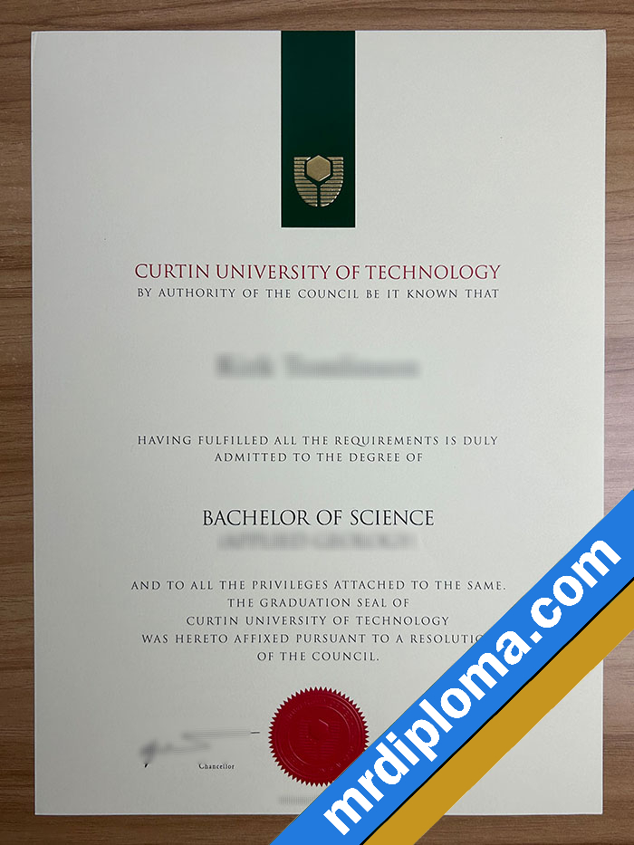 Curtin University of Technology Custom Printable Diploma | Printable Diploma