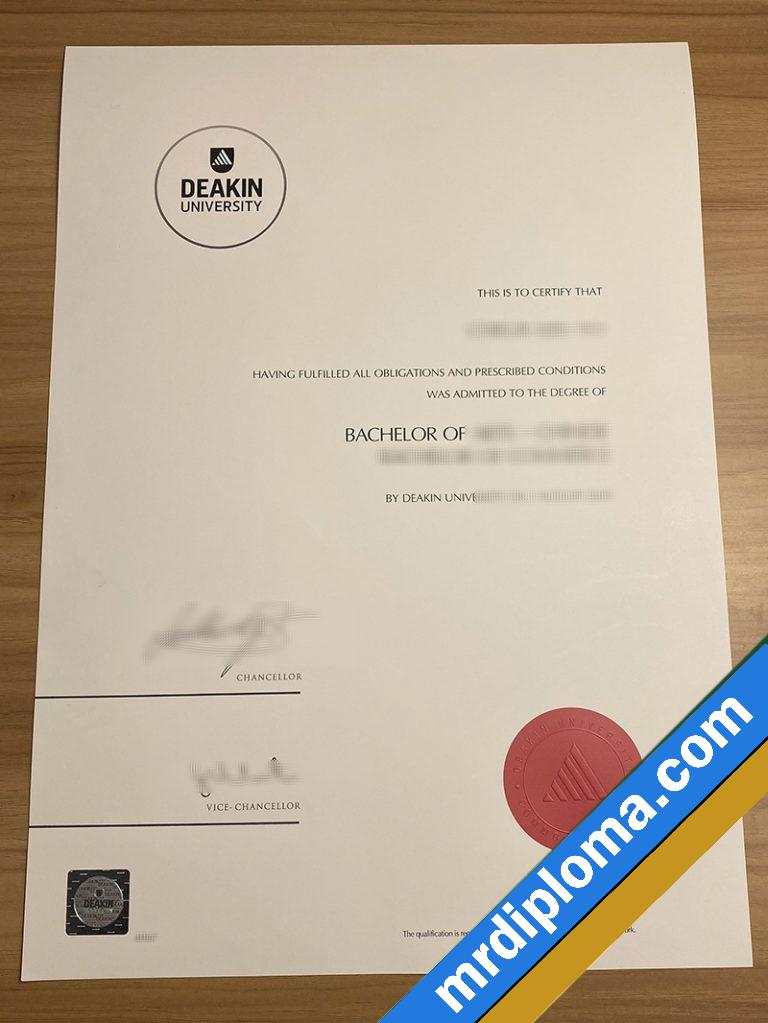 Deakin University Custom Printable Degree Certificate | Printable Diploma