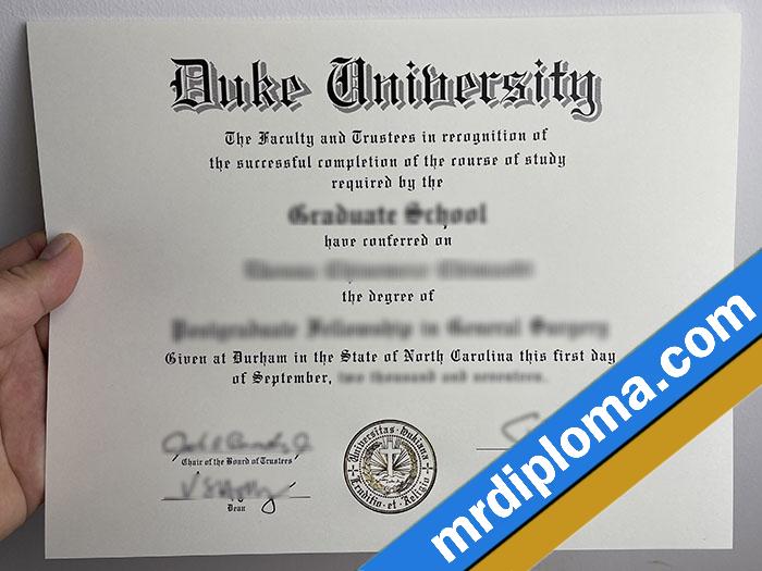 Duke University Custom Printable Degree Diploma | Printable Diploma