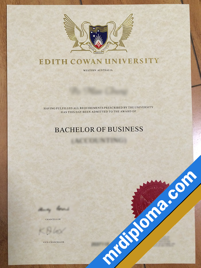 Edith Cowan University Custom Printable Degree Certificate | Printable ...