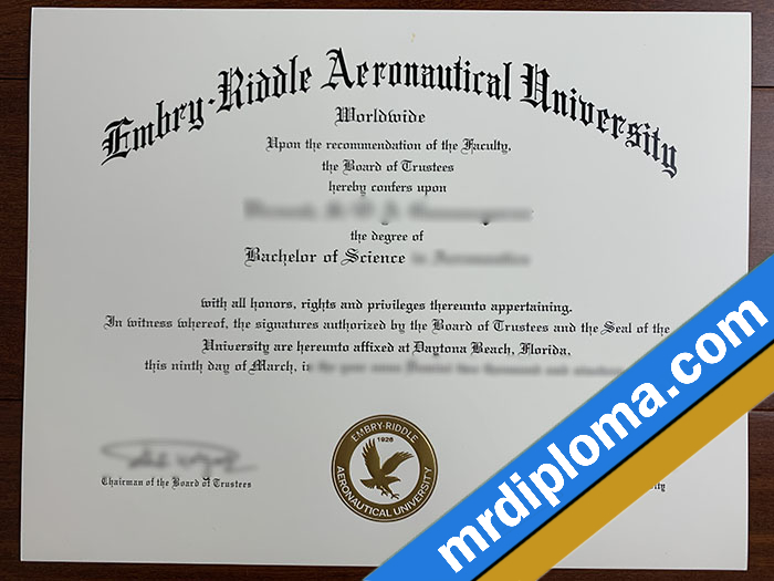 Embry Riddle Aeronautical University Custom Printable Degree ...
