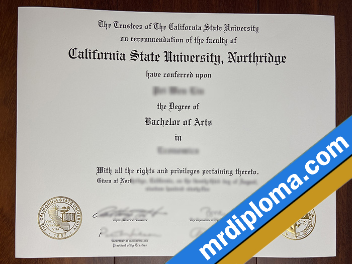 Custom Printable California State University Northridge Diploma ...