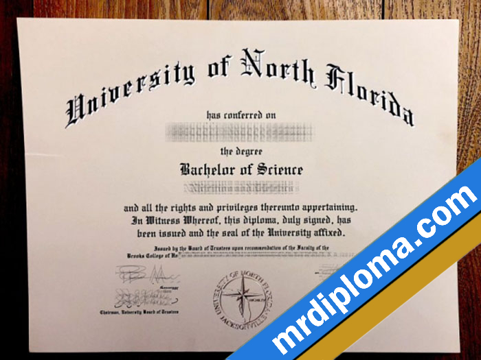 Custom Printable University of North Florida Diploma | Printable Diploma