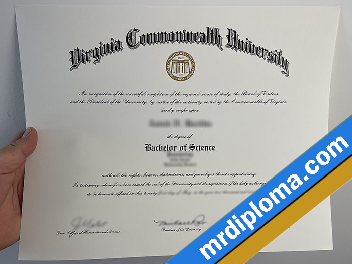 Custom Printable Virginia Commonwealth University Degree | Printable ...