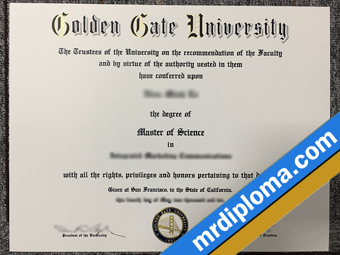 Golden Gate University Custom Printable Diploma | Printable Diploma
