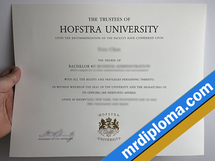 Hofstra University Custom Printable Diploma Transcript | Printable Diploma