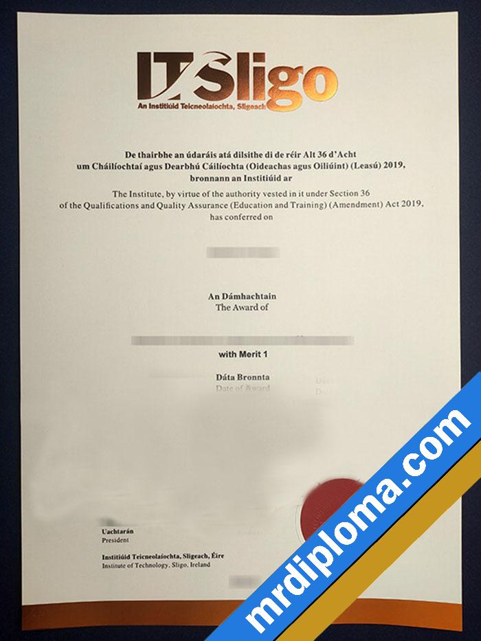 Institute of Technology Sligo Custom Printable Degree Certificate ...