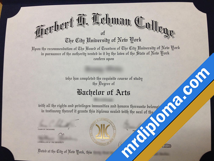 Lehman College CUNY Custom Printable Degree Certificate | Printable Diploma