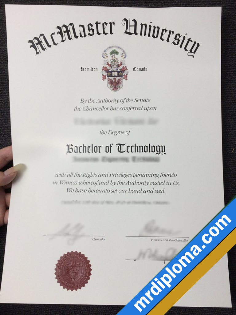 McMaster University Custom Printable Diploma | Printable Diploma