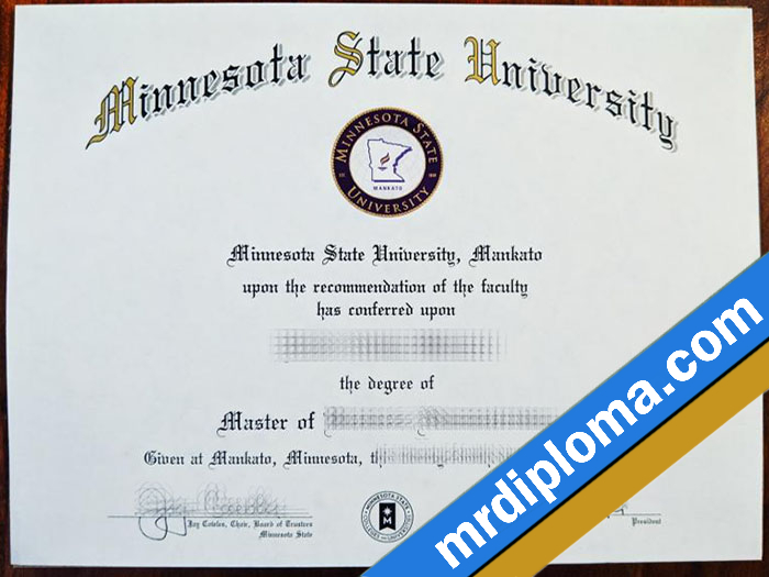 Minnesota State University, Mankato Custom Printable Diploma ...