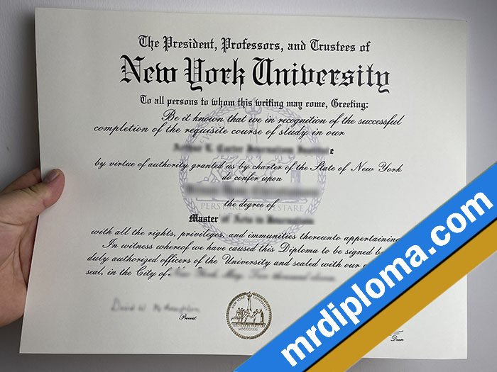 New York University (NYU) Custom Printable Degree Certificate ...