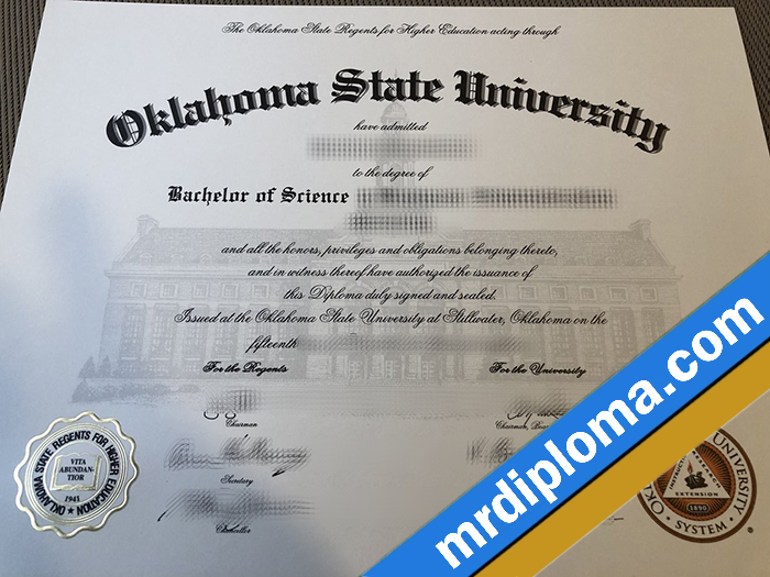 Oklahoma State University Custom Printable Degree Certificate ...