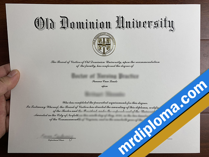 Old Dominion University Custom Printable Degree Certificate | Printable ...
