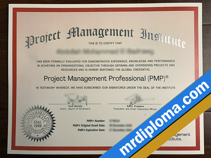 PMP Custom Printable Certificate | Printable Diploma