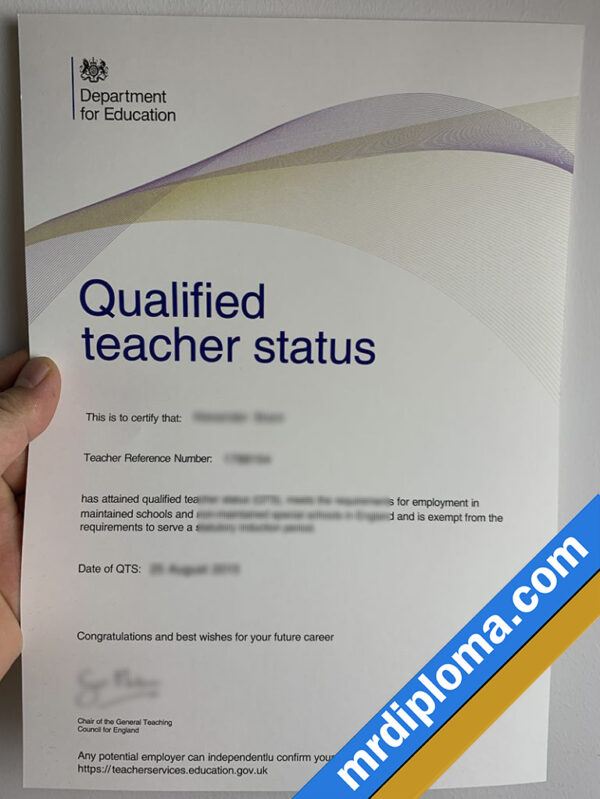 Qualified teacher status (QTS) Custom Printable Certificate | Printable ...