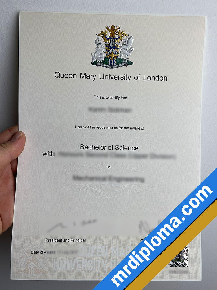 Queen Mary University of London (QMUL) Custom Printable Degree | Printable Diploma