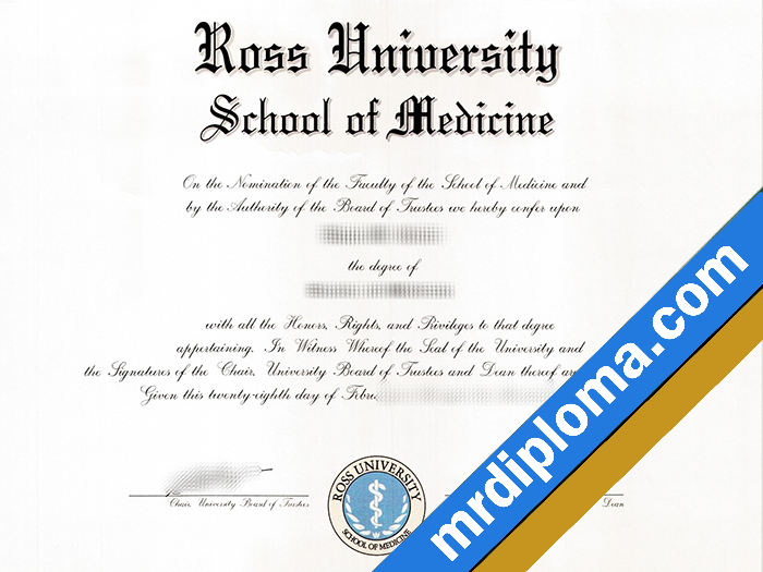 Ross University School of Medicine Custom Printable Diploma | Printable ...