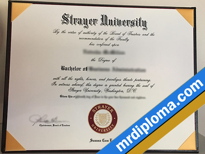 Strayer University Custom Printable Diploma Certificate | Printable Diploma