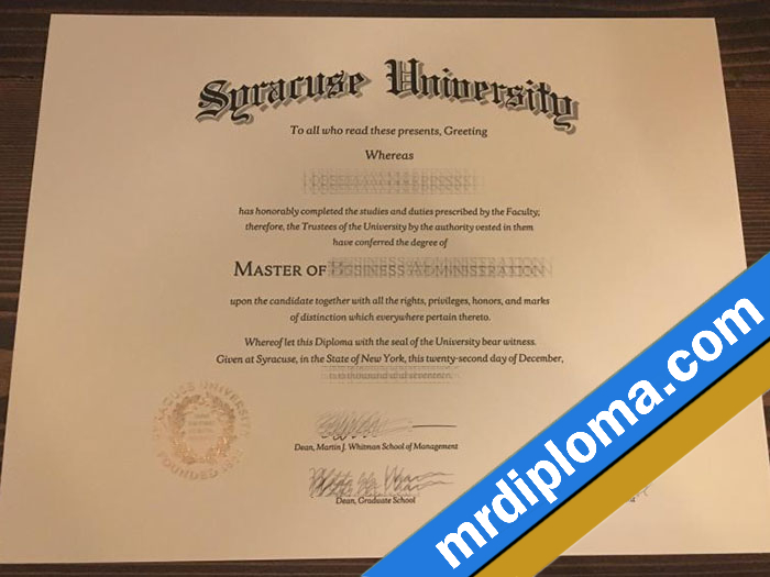 Syracuse University Custom Printable Degree Certificate | Printable Diploma