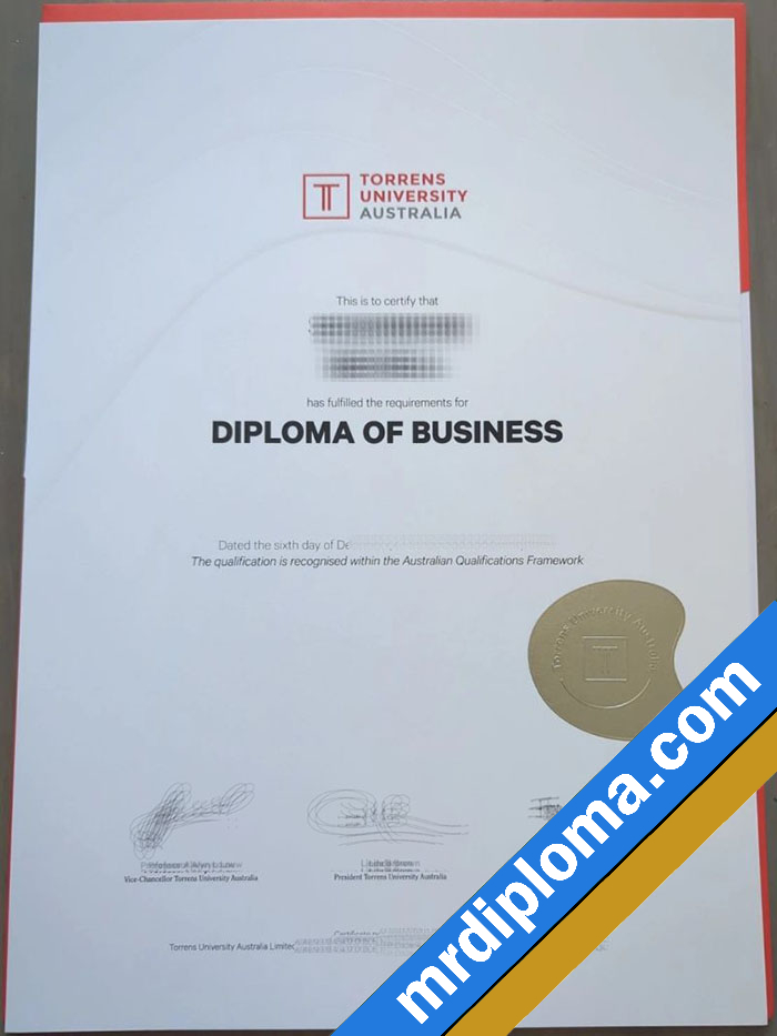 Torrens University Custom Printable Diploma Certificate | Printable Diploma
