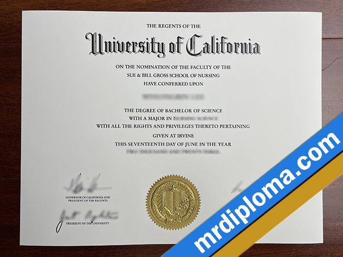 UC Irvine Custom Printable Diploma | Printable Diploma