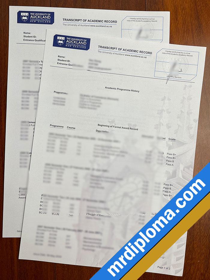 University of Auckland Custom Printable Transcript Diploma | Printable ...