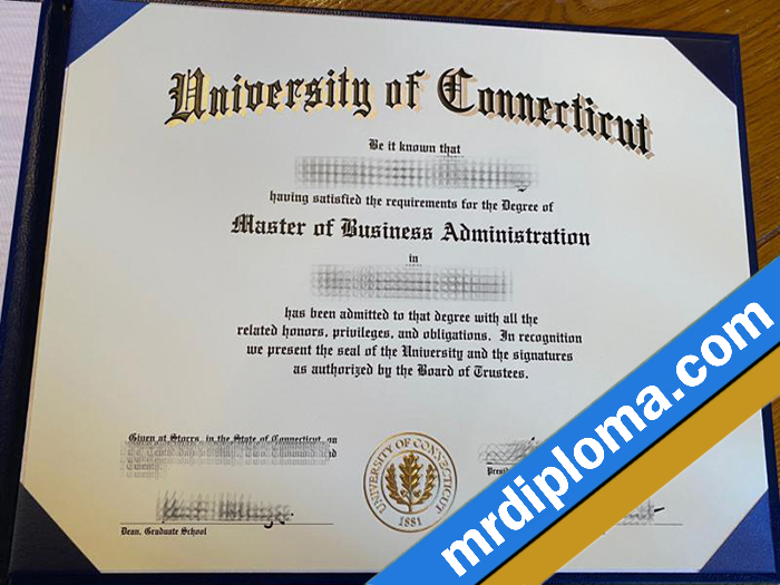University of Connecticut Custom Printable Degree Certificate ...