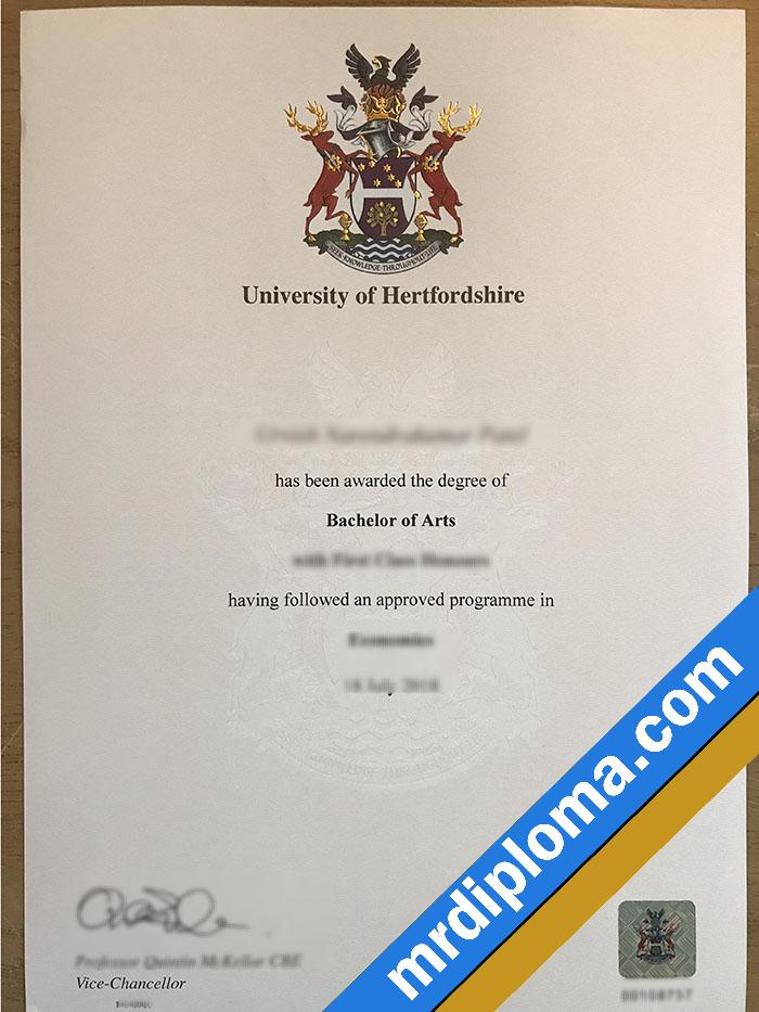 University of Hertfordshire Custom Printable Degree in UK, Custom Printable Diploma | Printable ...