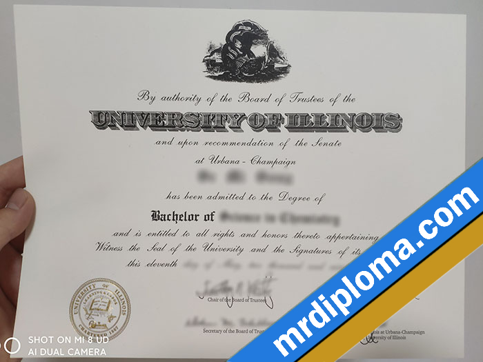 University of Illinois Urbana-Champaign Custom Printable Degree ...