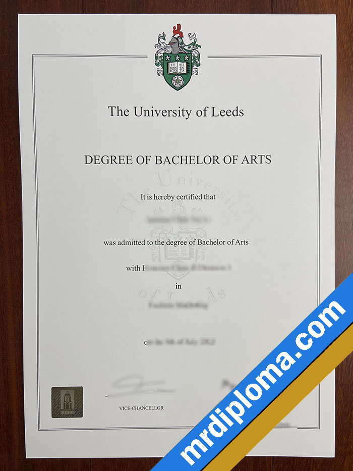 University of Leeds Custom Printable Degree Certificate | Printable Diploma