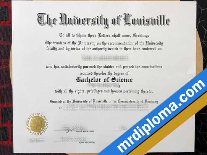 University of Louisville Custom Printable Degree Certificate | Printable Diploma