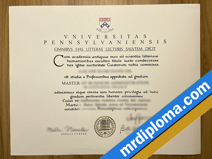 University of Pennsylvania MBA Custom Printable Degree | Printable Diploma