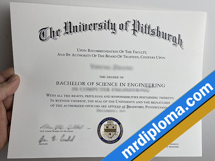 University of Pittsburgh Custom Printable Degree Certificate | Printable Diploma