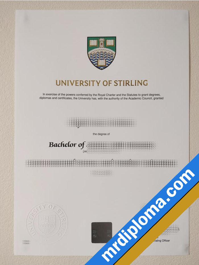 University of Stirling Custom Printable Diploma Certificate | Printable Diploma