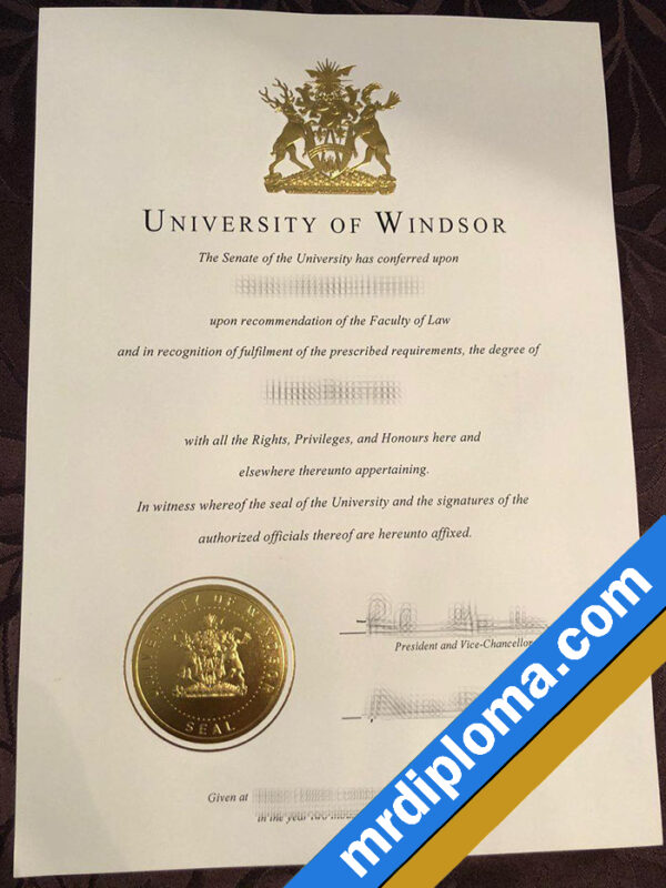 University of Windsor Custom Printable Degree Certificate | Printable ...