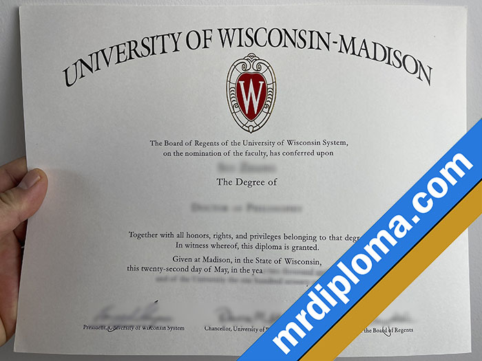 University of Wisconsin-Madison Custom Printable Diploma | Printable ...